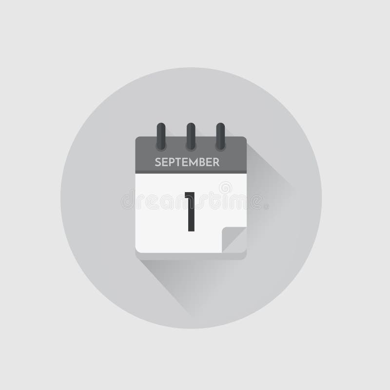 Day Calendar with Date September 23. Stock Vector - Illustration of ...