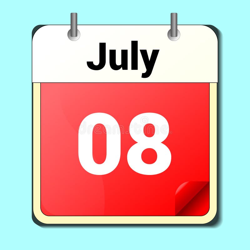 Day on the Calendar, Vector Image Format, JULY 11 Stock Vector ...