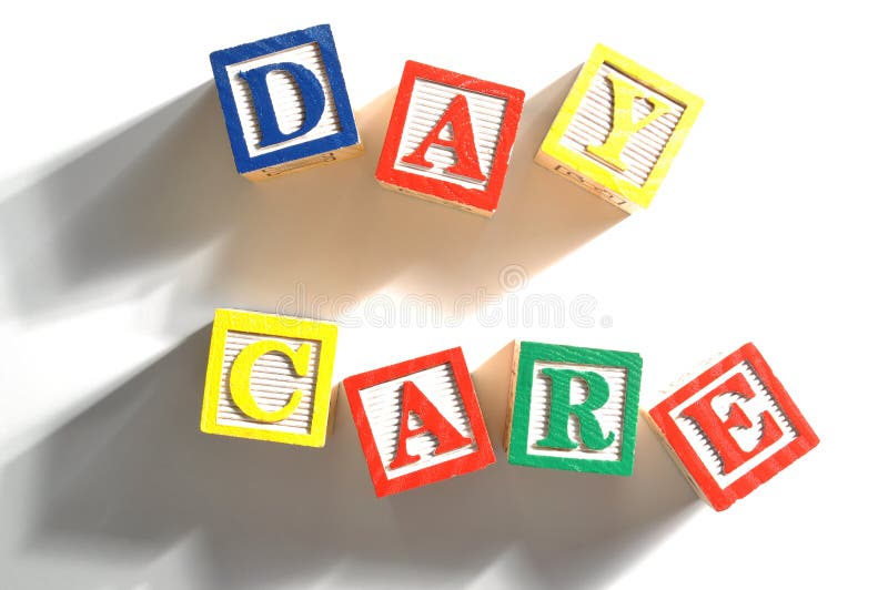 Daycare - Alphabet Blocks Isolated Stock Photo - Image of block ...