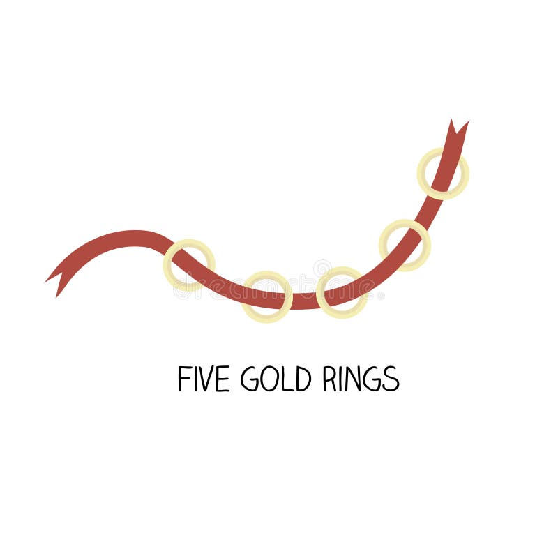 Five Gold Rings Stock Illustrations – 70 Five Gold Rings Stock ...