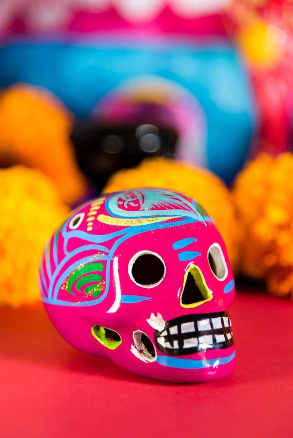 Skull - Day of the Dead Celebration Stock Image - Image of dead, sugar ...