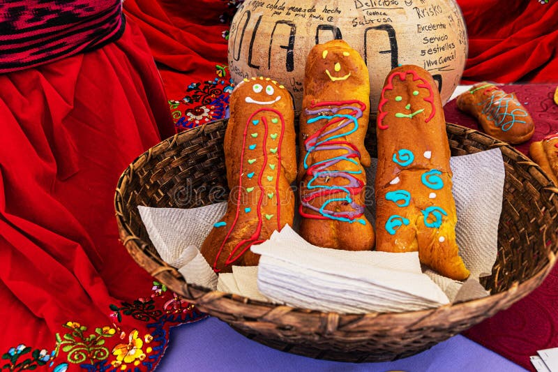 Ecuadorin Bread Guagua or Bread Figure and the Drink Colada Morada ...