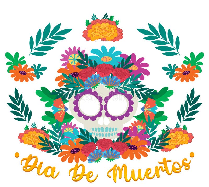 Day of the Dead Logo Design Stock Vector - Illustration of drawing ...