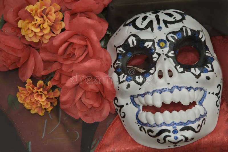 Day of the dead mask stock image. Image of halloween, chicano - 3674429