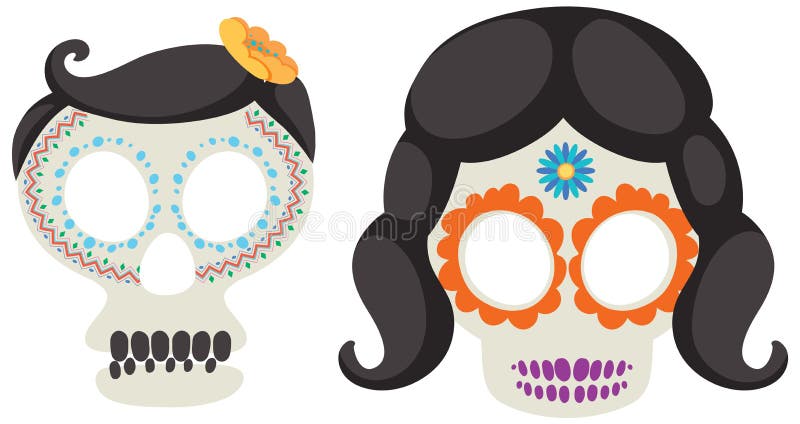 Day of the Dead with Mexican Calaca Stock Vector - Illustration of ...
