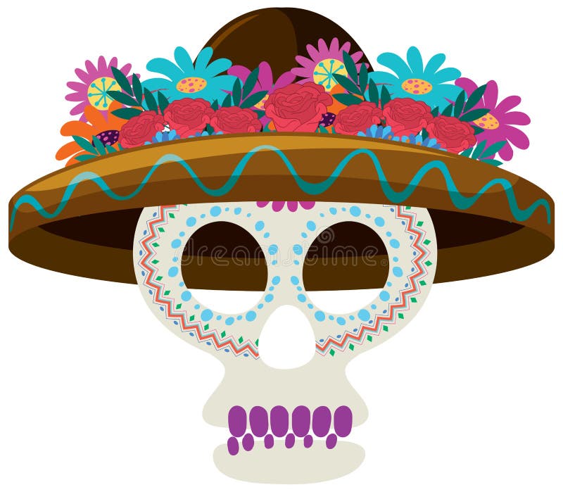 Day of the Dead with Mexican Calaca Stock Vector - Illustration of ...