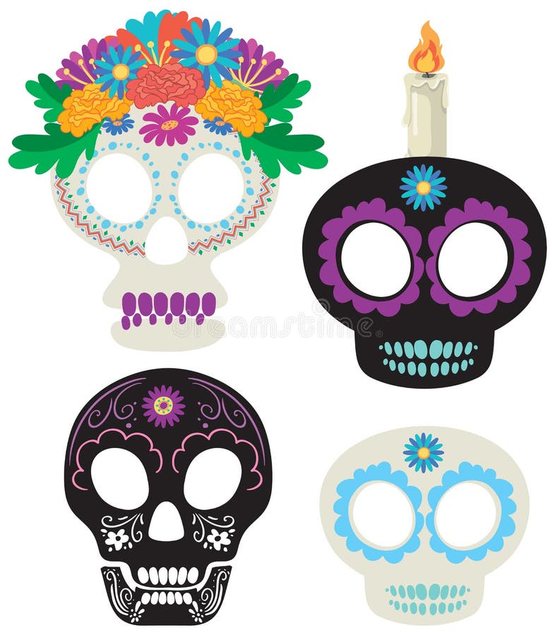 Day of the Dead with Mexican Calaca Stock Illustration - Illustration ...