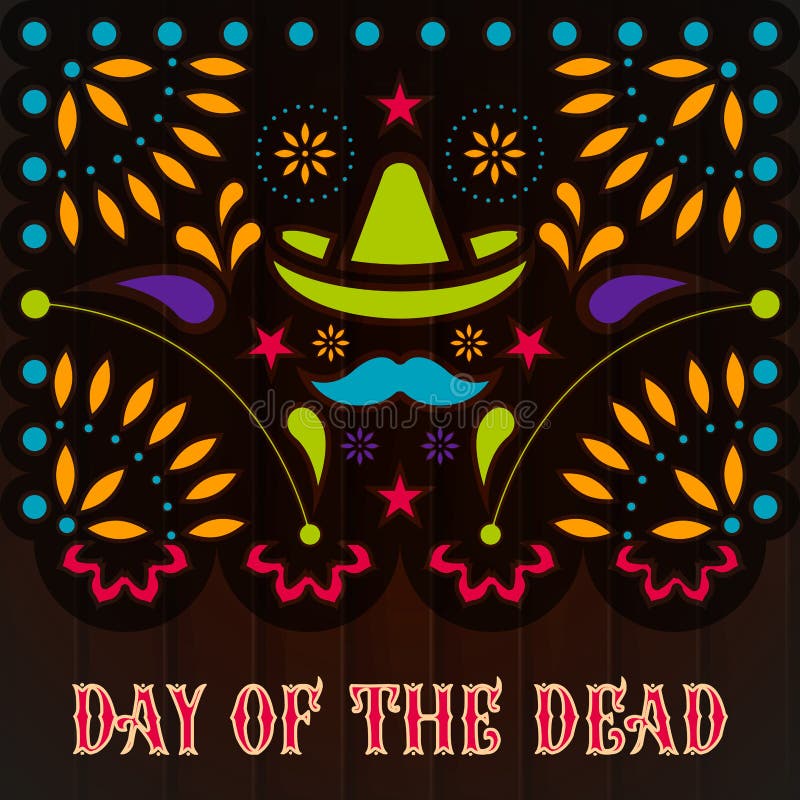 Day of the dead poster stock vector. Illustration of celebration ...