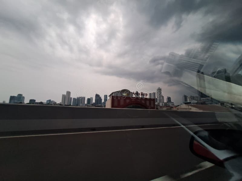 The day Flyover city road editorial stock image. Image of horizon ...