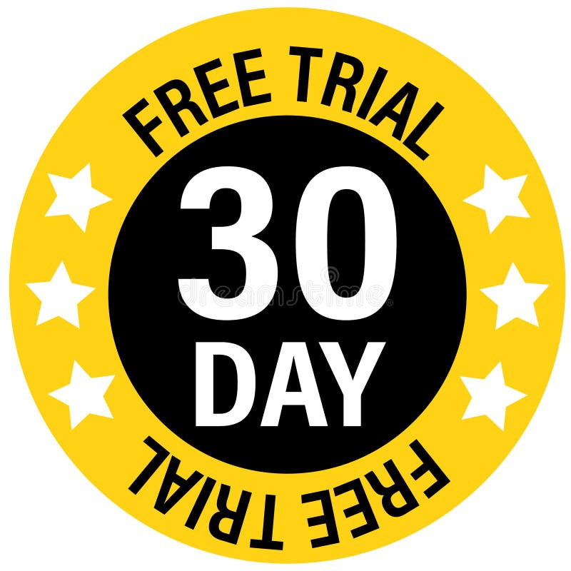 30 Day Free Trial Icon. 30 Days Free Trial Sign. Free Trial Label ...