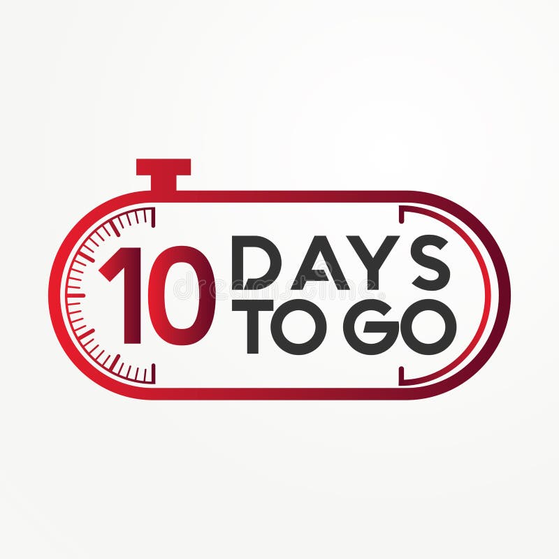 Introducing the 10 "Countdown, Days To Go" Days Banner Stock Vector ...