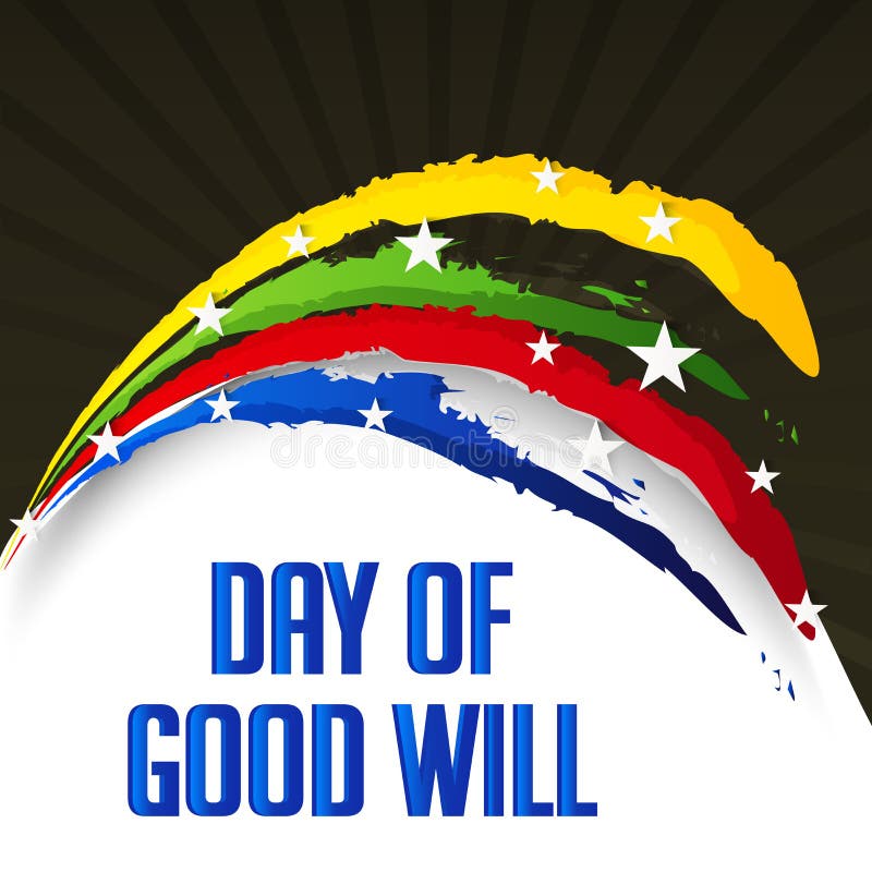 Day of Good Will. stock illustration. Illustration of motivational ...