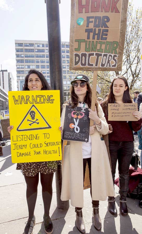 Day 2 of the 48 Hr Strike by the Junior Doctors Editorial Stock Image ...