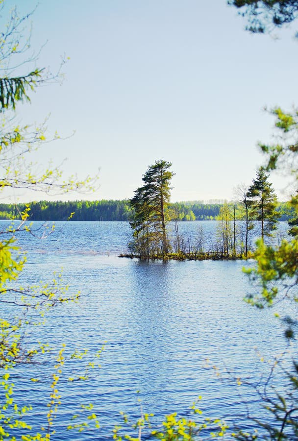 Day on a Lake stock image. Image of clouds, beautiful - 65185675