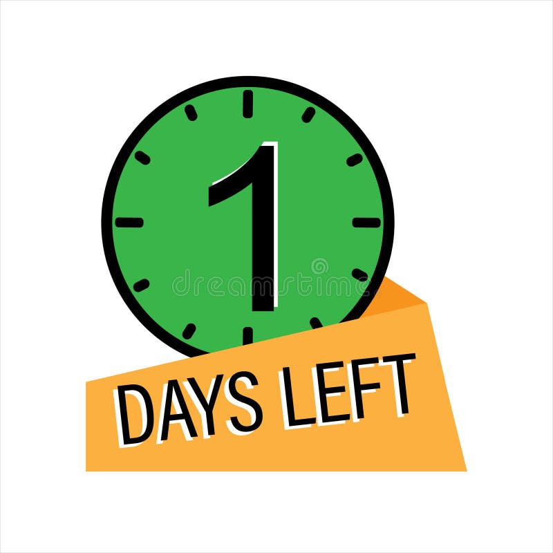 Day Left Coundown stock vector. Illustration of brand - 271703797
