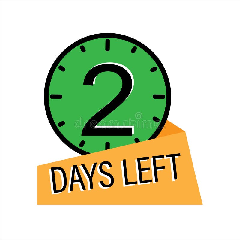 Day Left Coundown stock vector. Illustration of template - 271703801