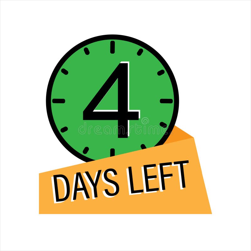 Day Left Coundown stock vector. Illustration of match - 271703809