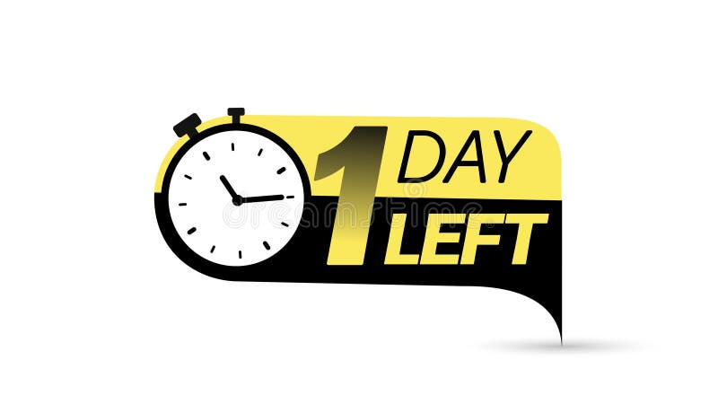 4 Days Left. Emblem with the Number of Days Remaining Stock Video ...