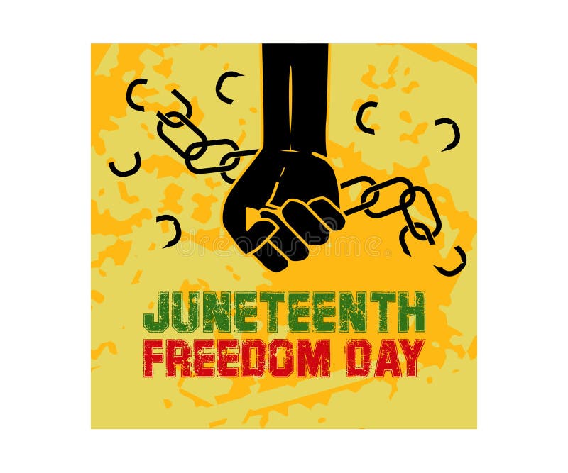 Day of Liberation from Slavery. Broken Hand and Chain Symbol ...