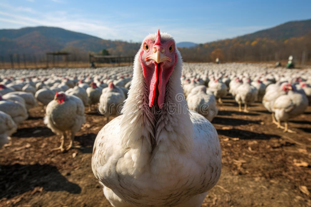 A Day in the Life of a Countryside Open Farmyard. AI Generated Stock ...