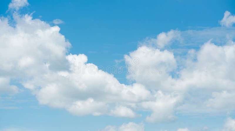 Day Light White Smooth Cloud and Blue Sky Atmosphere with Copy Space ...