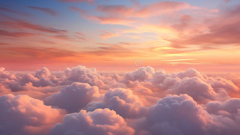 Day-long Ballet of Clouds in an Atmospheric Sky Study Stock ...