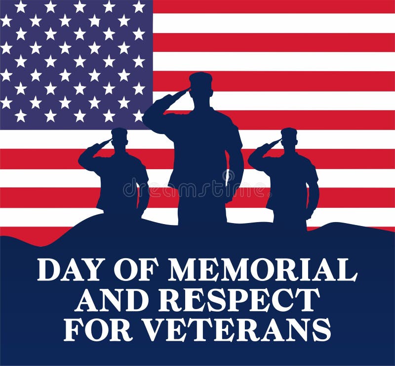 Day of Memorial and Respect for Veterans Stock Illustration ...