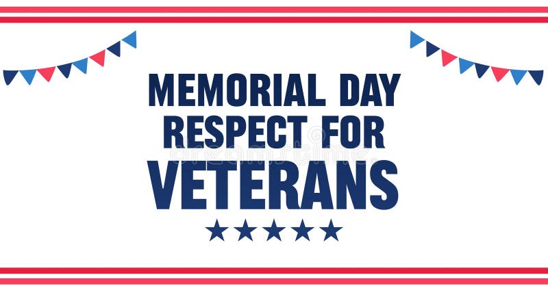 Day of Memorial and Respect for Veterans Stock Illustration ...