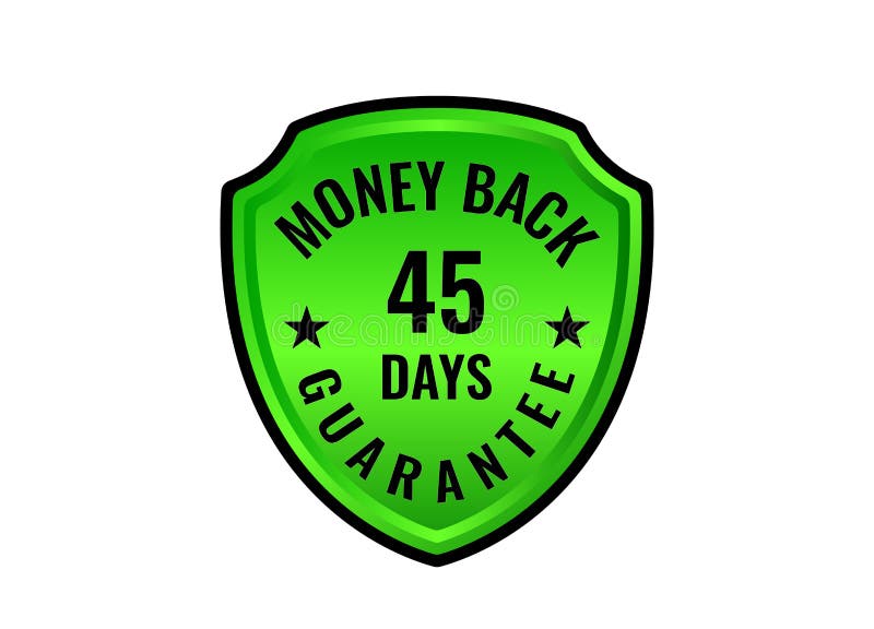 45 Day Money-back Guarantee Sign Vector Image Stock Vector ...