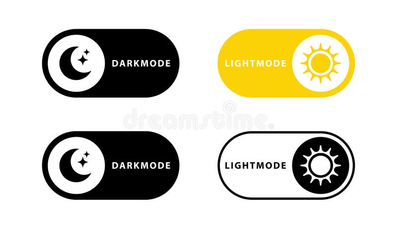 Day and night button mode stock vector. Illustration of simple - 180071208