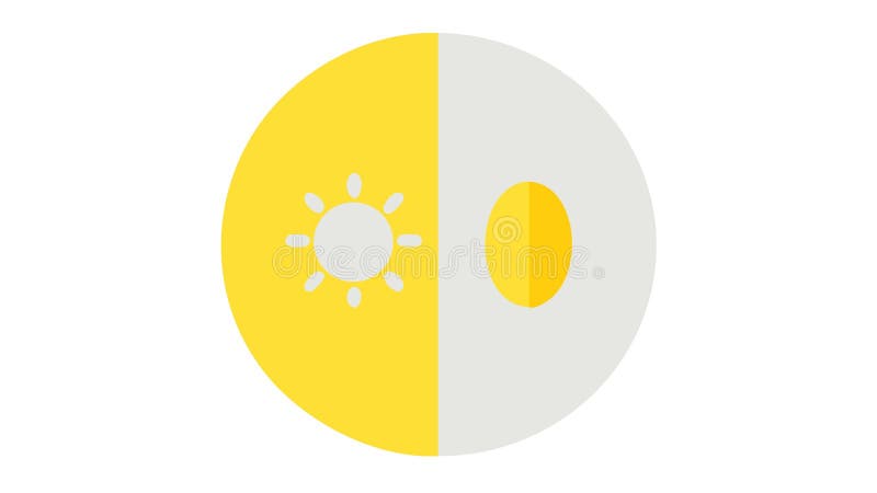 Day and Night Mode Icon, Representing Toggle Theme, Vector Design ...