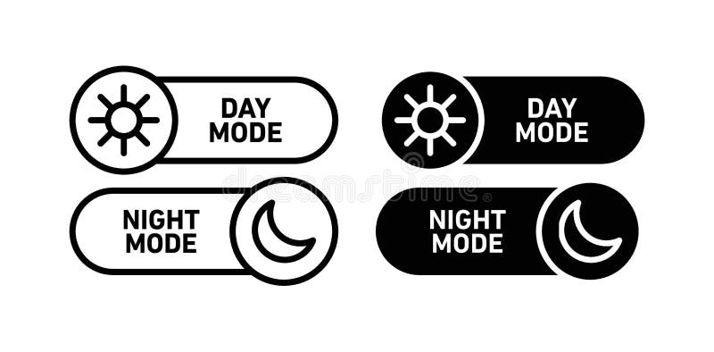 Night Mode Icon Vector. Crescent Moon Sign Symbol Stock Vector ...
