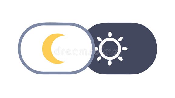 Day Night Mode Toggle Switch UI UX Vector Icon, Vector Design ...
