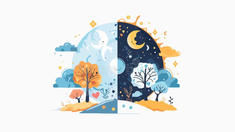 Day and Night Shift Illustration: Passing of Time in Stunning Visual ...