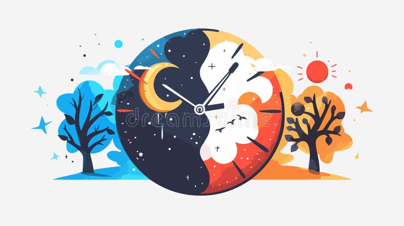 Day and Night Shift Illustration: Passing of Time in Stunning Visual ...