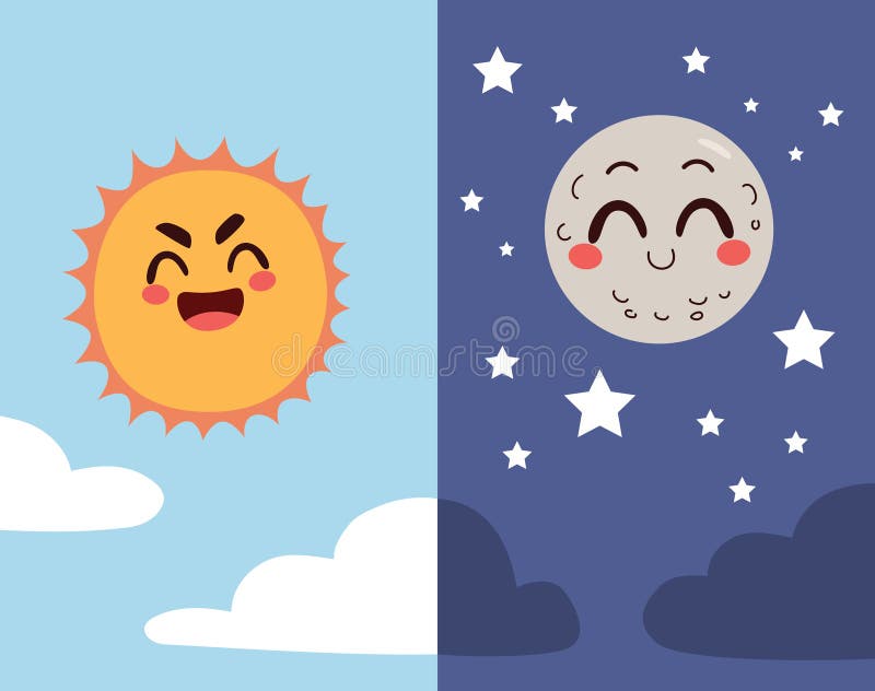 Sun Moon Characters Stock Illustrations – 1,022 Sun Moon Characters ...