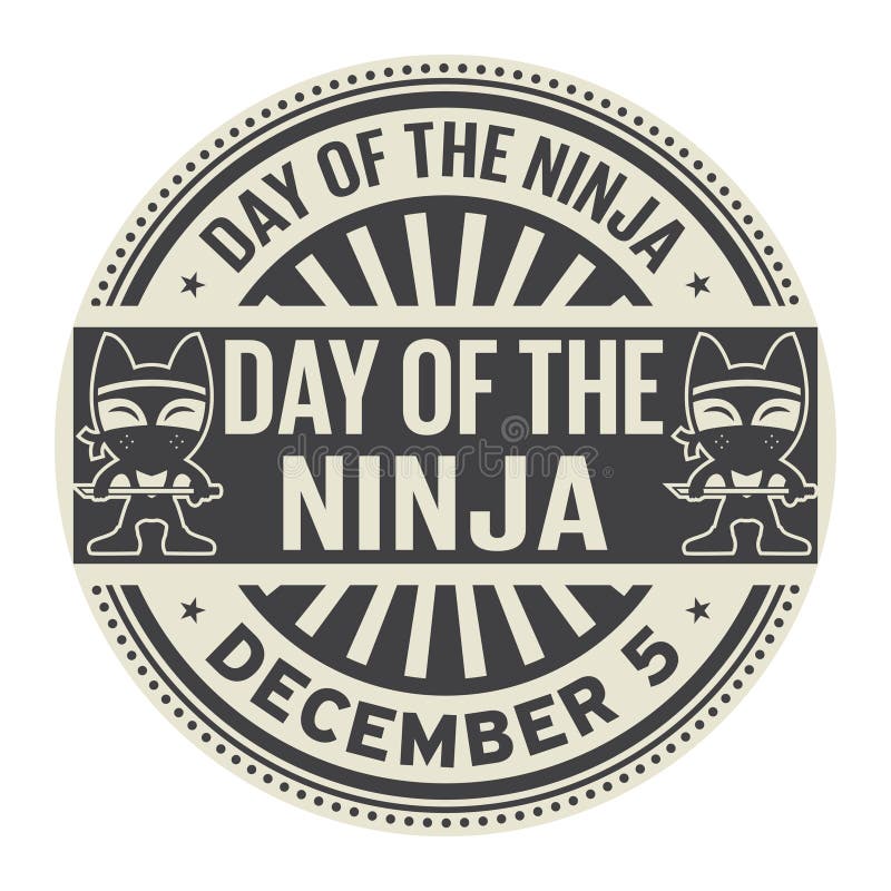 Day of the Ninja, December 5 Stock Vector - Illustration of cartoon ...