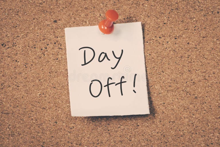 Day off stock image. Image of reminder, business, board - 94104175