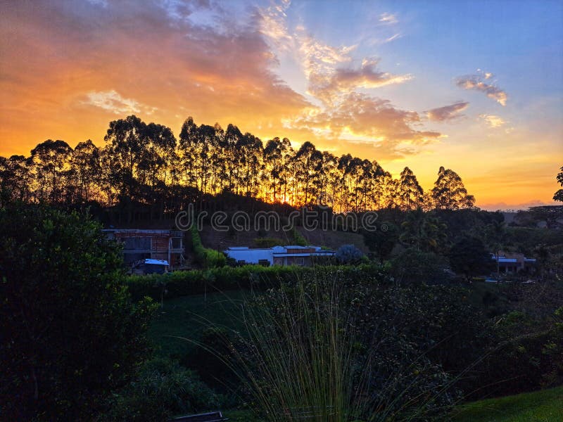 The Day Off Sunset Finish in Pereira Colombia Stock Photo - Image of ...