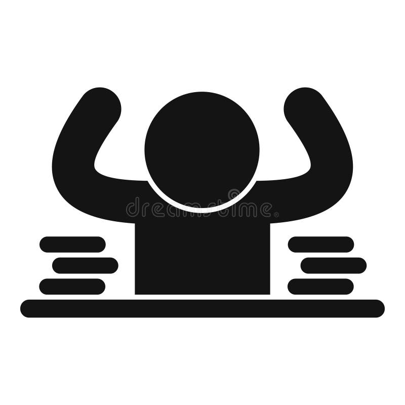 Day Office Desk Icon Simple Vector. Work Ready Active Stock ...