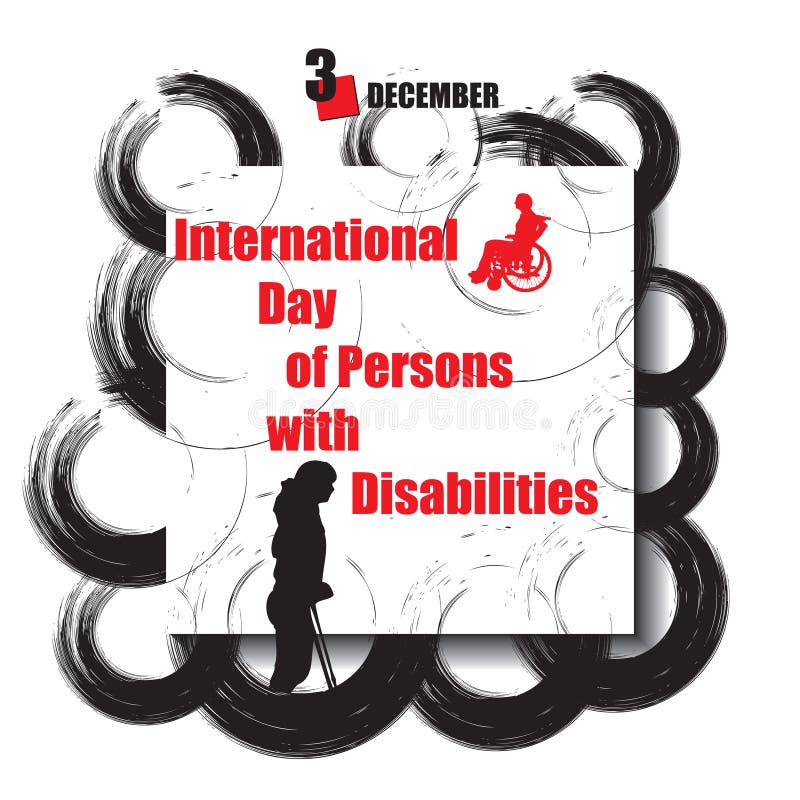 Day of Persons with Disabilities Stock Vector - Illustration of ...