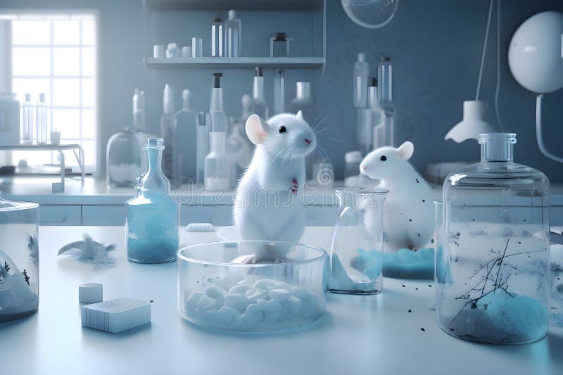 Day of Protection of Laboratory Animals, White Mice in the Lab ...