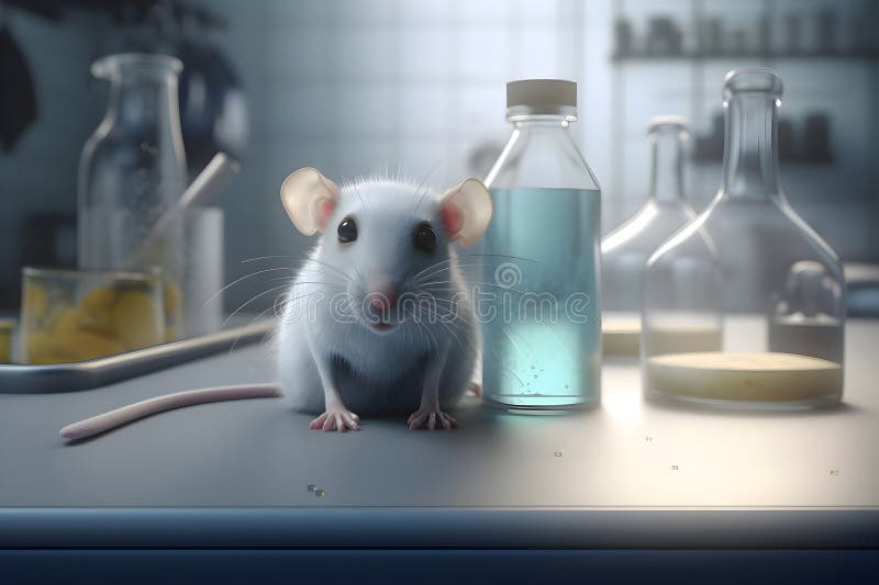 Day of Protection of Laboratory Animals, White Mouse in the Lab ...