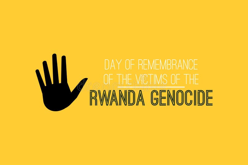 Day of the Remembrance of the Victims of the Rwanda Genocide Vector ...
