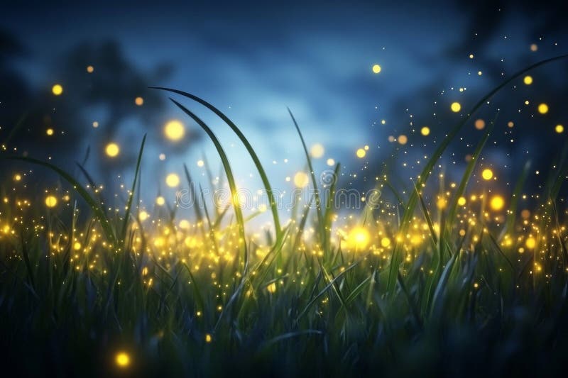 The Day S First Light is Welcomed by a Field of Golden Grass Adorned ...