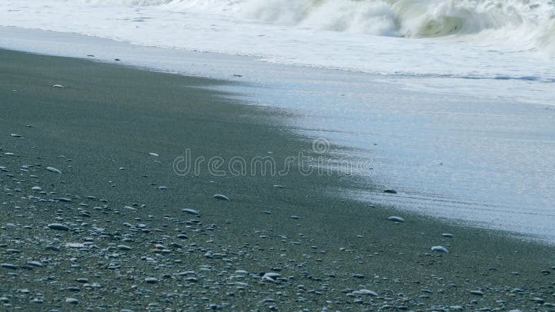 Day at the Sea. Sea Shore with Pebble Beach, Waves. Still. Stock Video ...