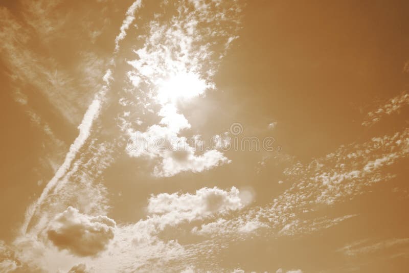 Day sky in beige tones stock photo. Image of heaven - 194670224