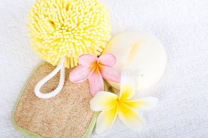 Day Spa Pamper Products stock image. Image of pampering - 7672401