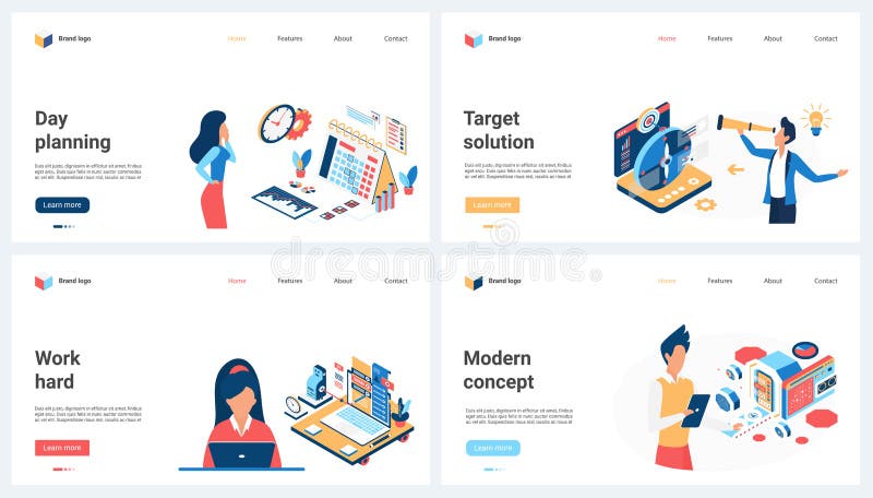 Target Planning Concept Illustration with Hand Drawn Outline Doodle ...