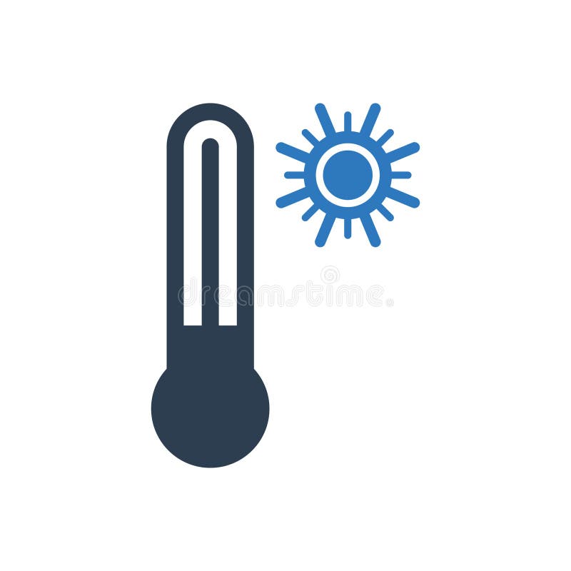 Day Temperature Icon stock illustration. Illustration of summer - 393298143